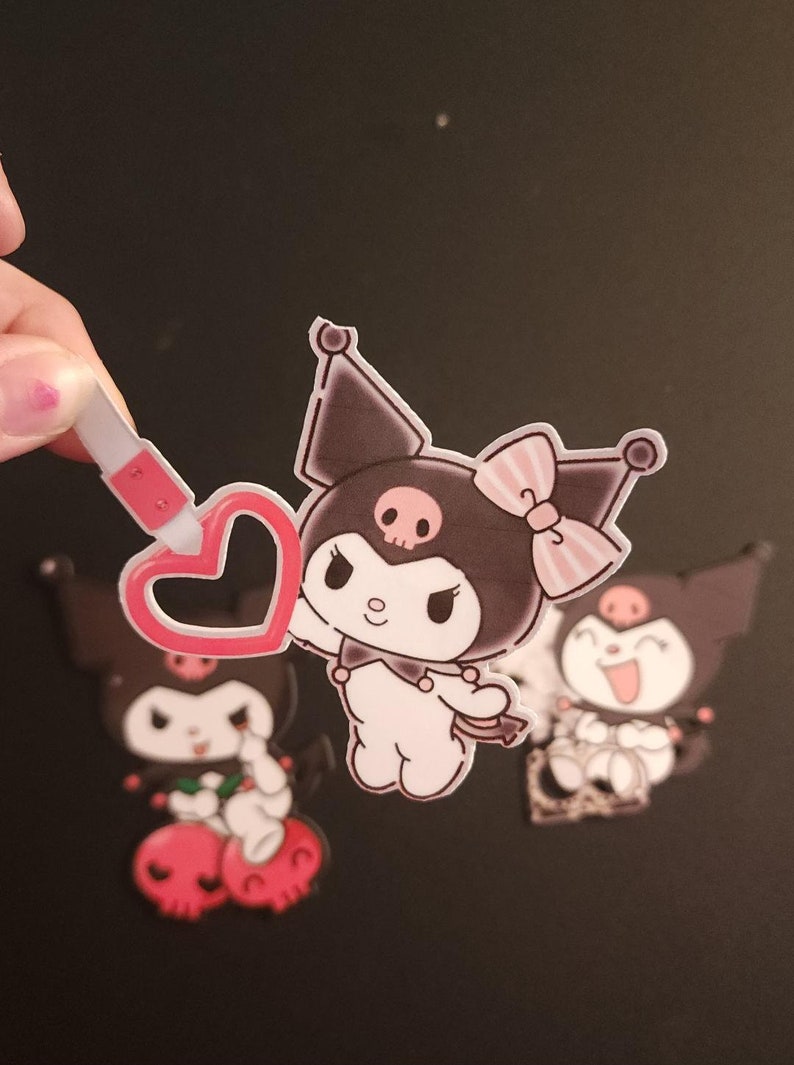 Kuromi Car Part Stickers - Etsy