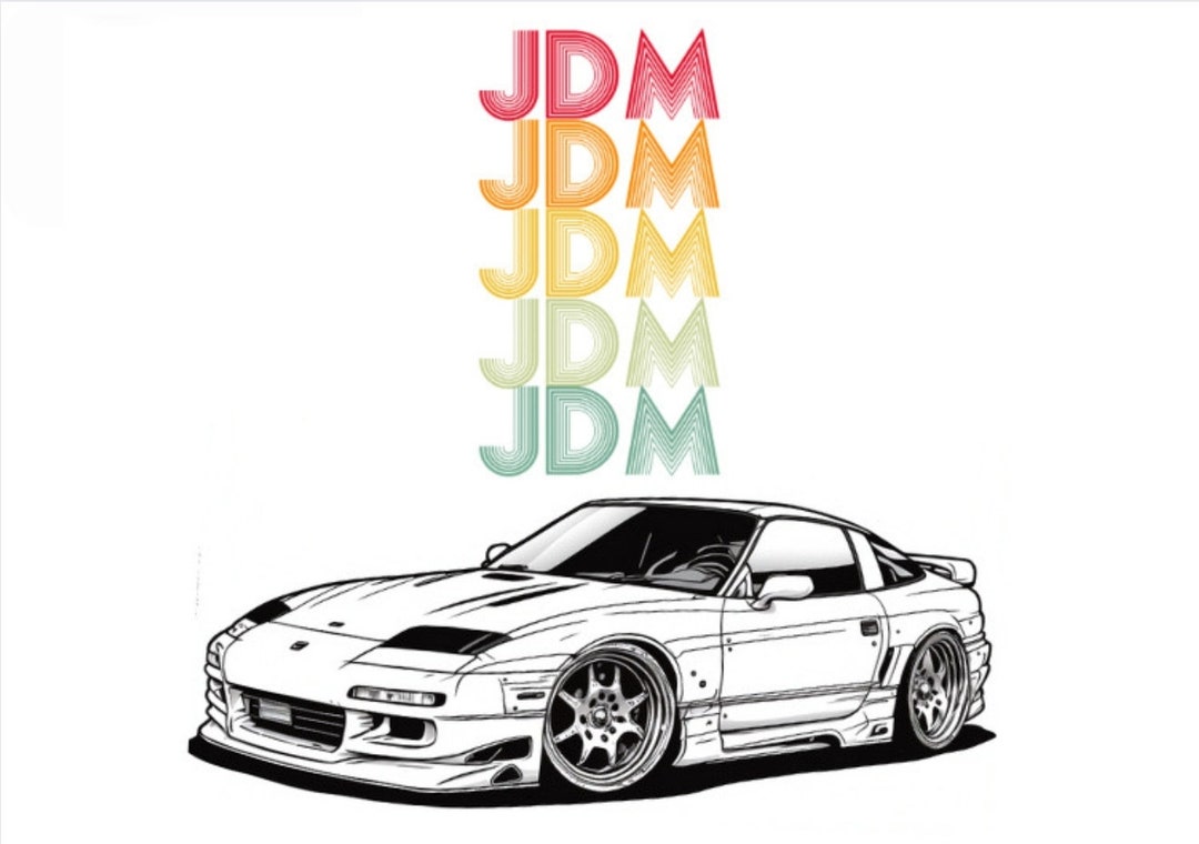 JDM Coloring Book - Etsy