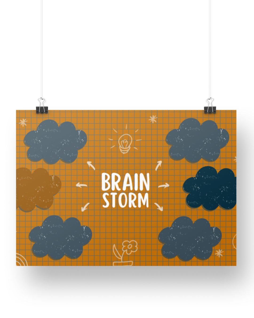 Printable Mind Map Orange Playfull Illustrative - Etsy