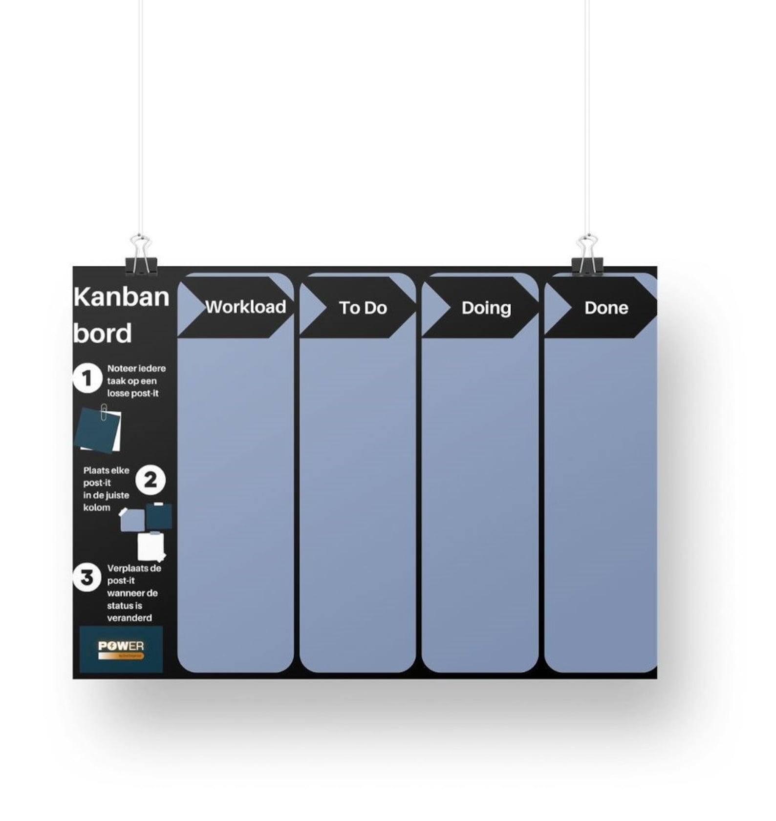 Digital Kanban Board Black and Grey - Etsy