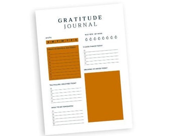 Printable Gratitude Journal - Etsy