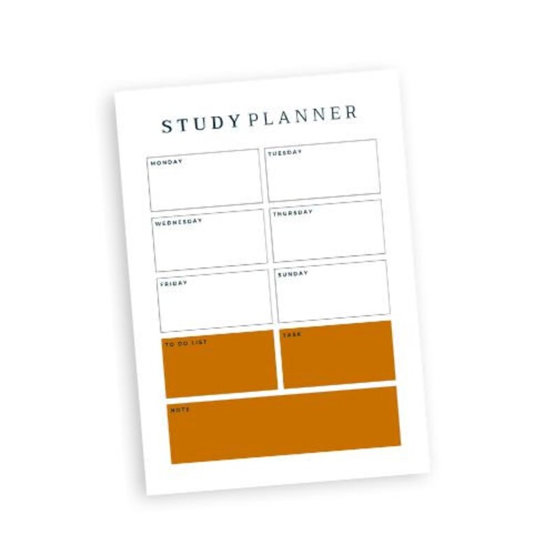 Printable Study Planner - Etsy