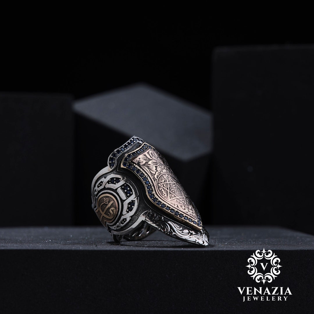 Thumb Ring , Zihgir Ring , Mens Ring , Male Ring, Solomon Ring , Signet ...