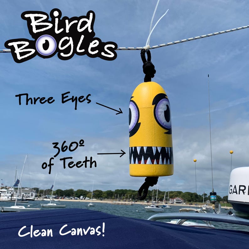 Bird Bogles Whimsical Bird Deterrents for Boats, Home, Farm, Business ...