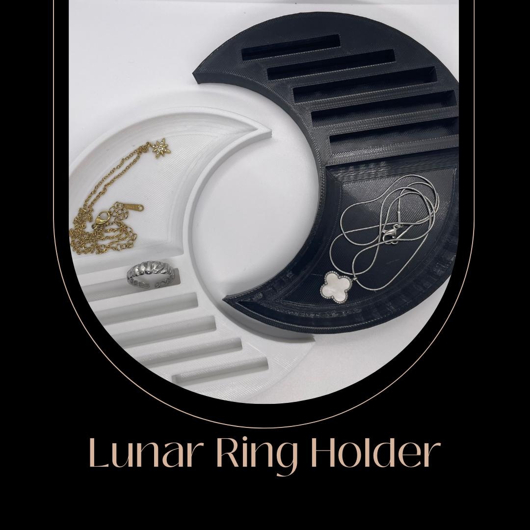 Lunar Ring Holder | 3D Printed Minimalist Ring Holder | Jewelry ...