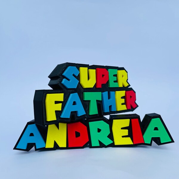 Custom Super Mario Bros Inspired Name Plate - Etsy