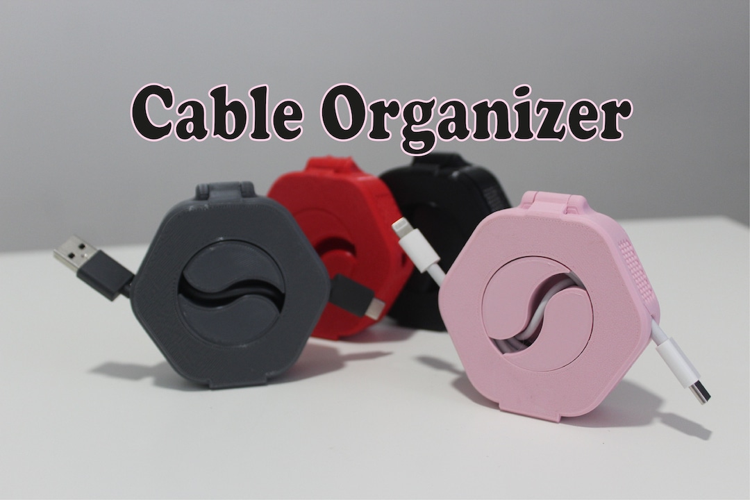 Cable Organizer - Portable Winding Cable Box - Organisation | 3D ...