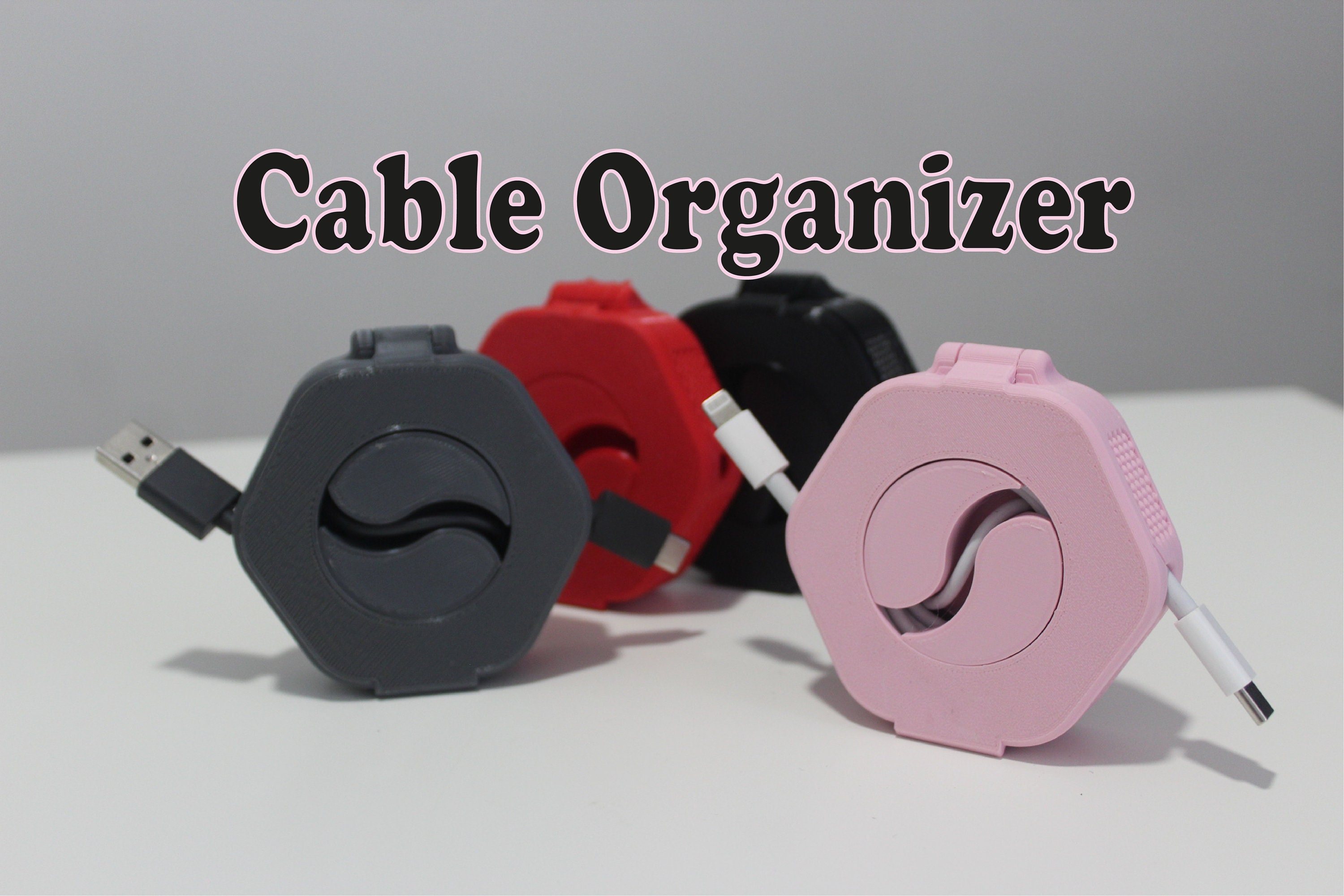 Cable Organizer - Portable Winding Cable Box - Organisation | 3D ...