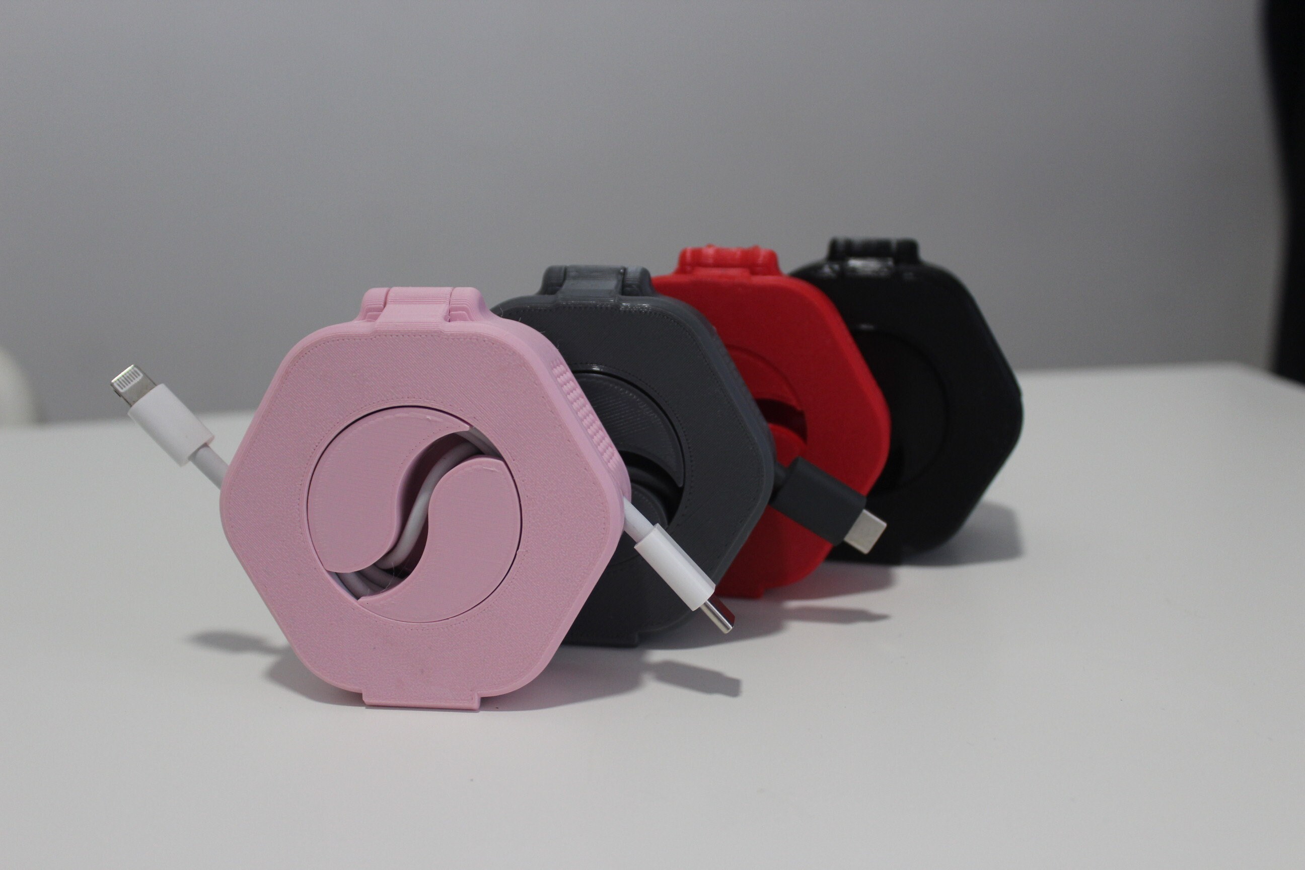 Cable Organizer Portable Winding Cable Box Organisation 3D Printed ...