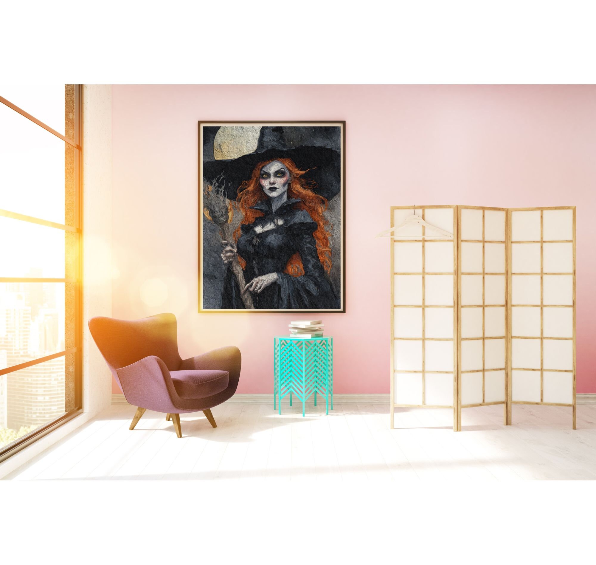 Digital Download | Halloween Poster | Halloween Witch | Halloween Home ...