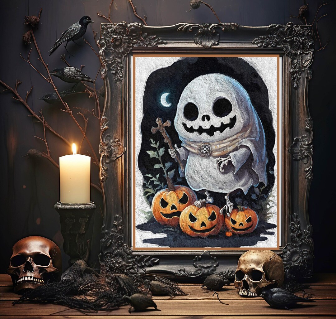 Digital Download | Halloween Poster | Halloween Frame Art | Halloween ...