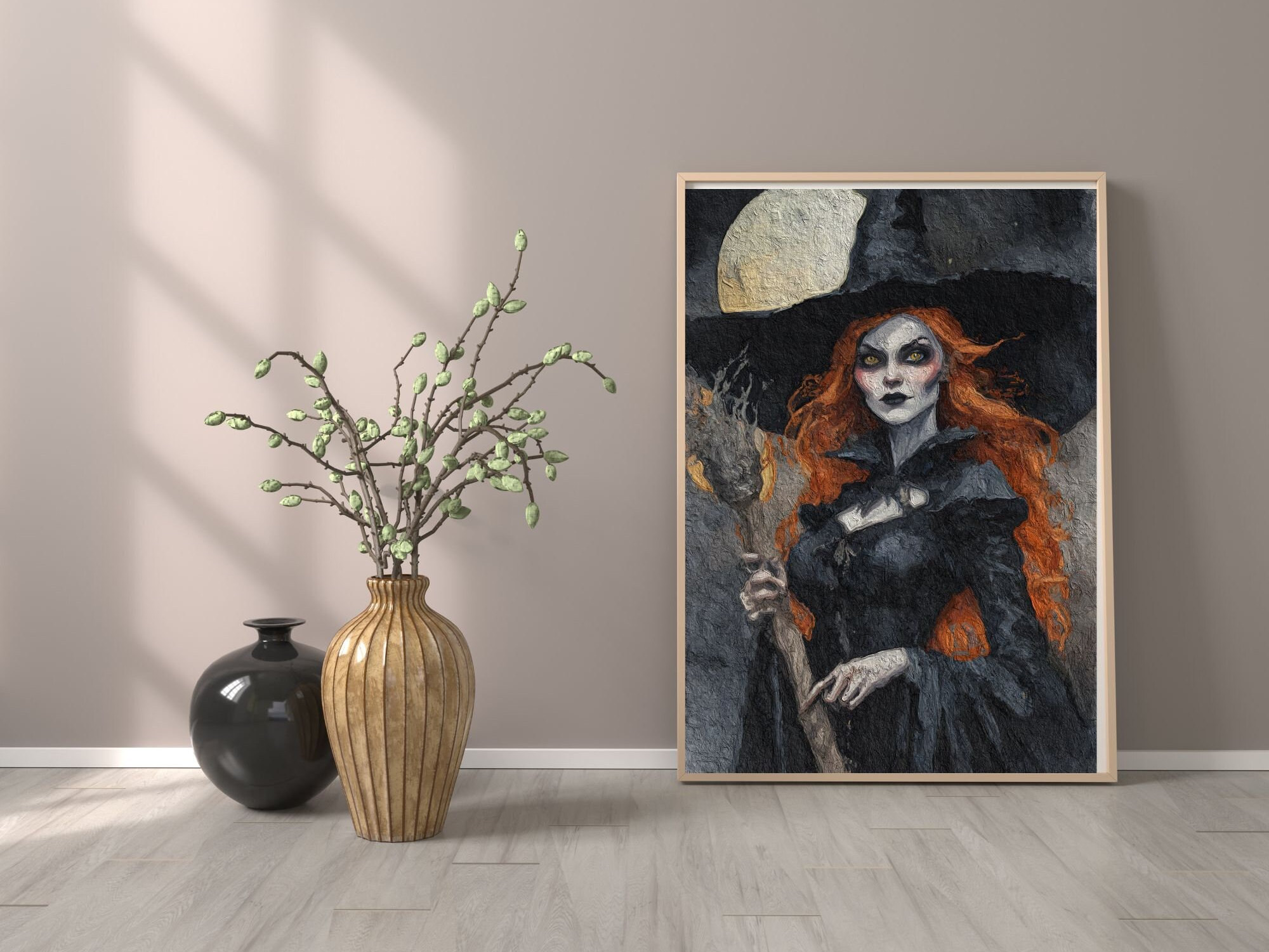Digital Download | Halloween Poster | Halloween Witch | Halloween Home ...