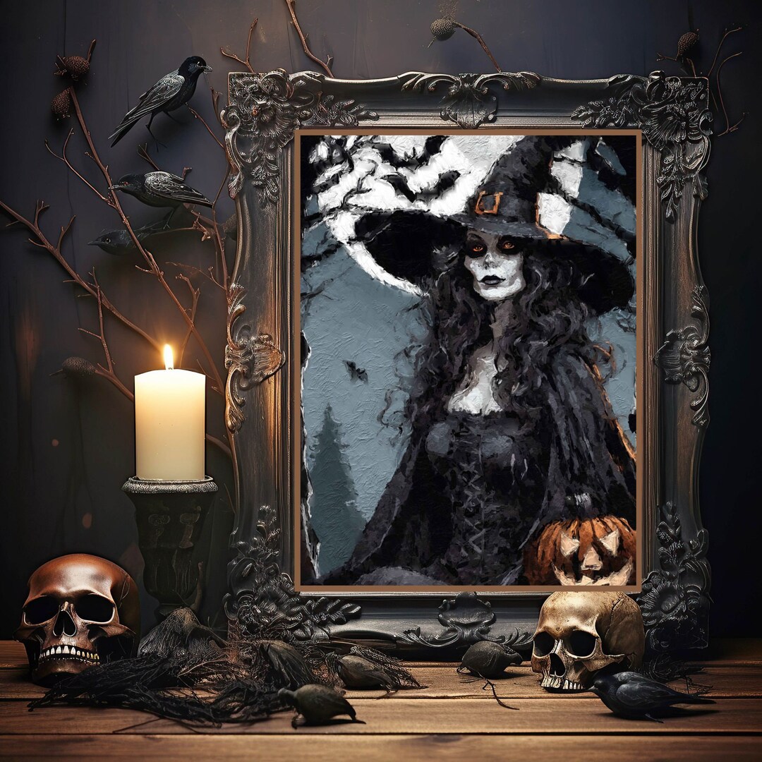 Digital Download Halloween Poster Halloween Frame Art - Etsy