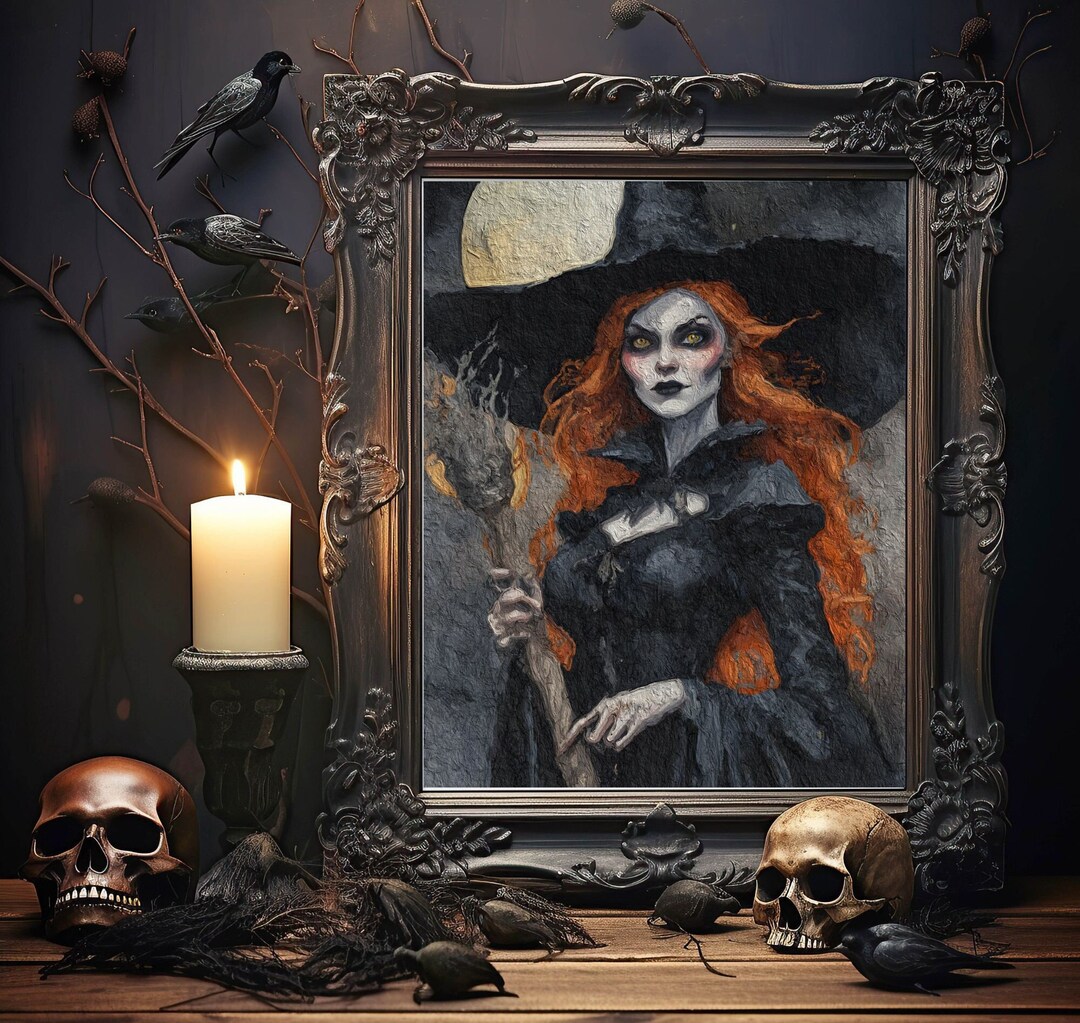 Digital Download | Halloween Poster | Halloween Witch | Halloween Home ...