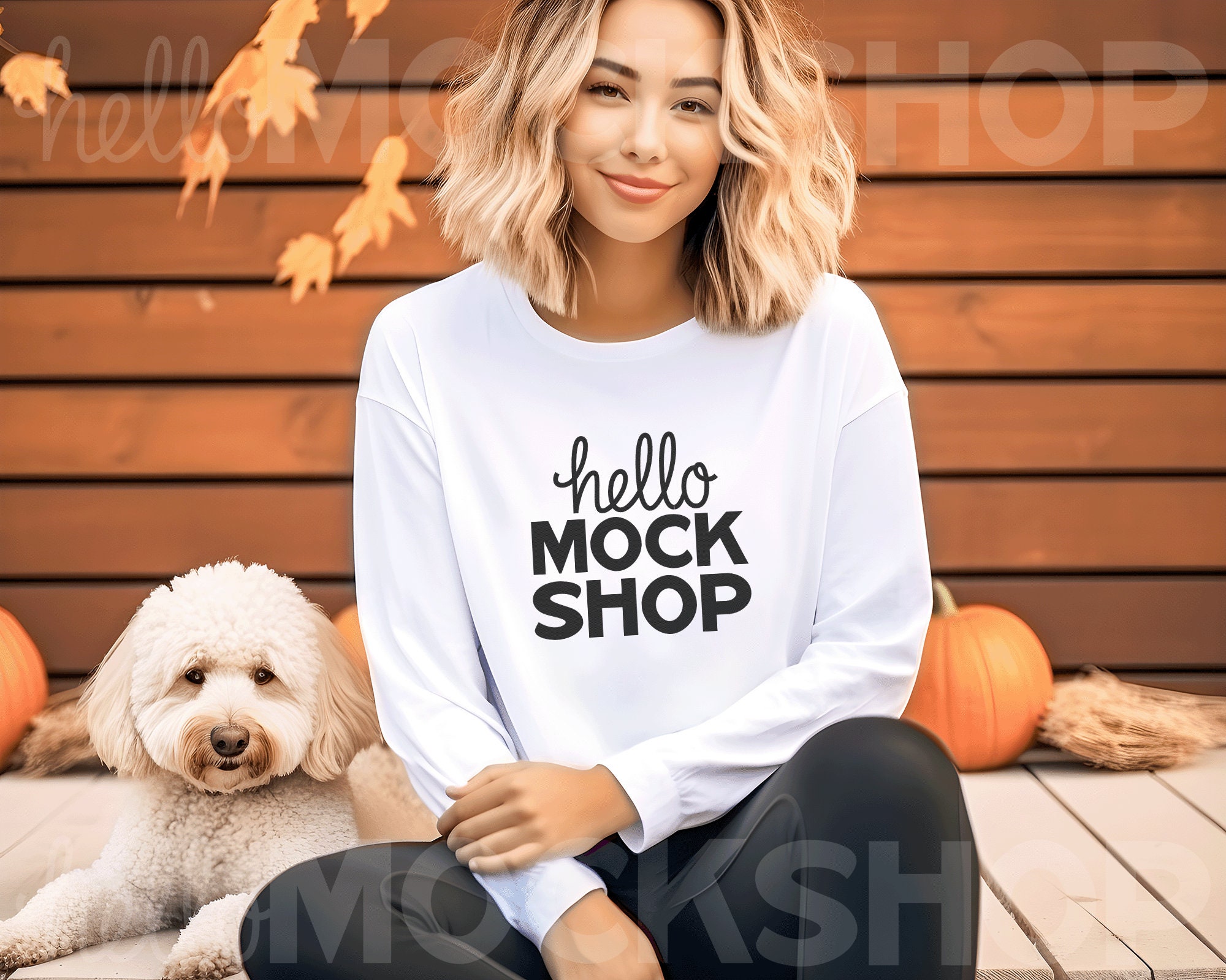 3501 Model Mockup With Dog | 3501 Fall Mockup | 3501 Mock up | 3501 ...