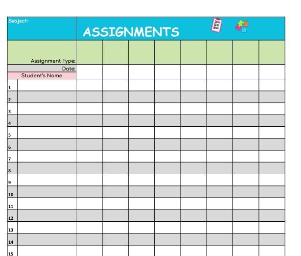 Printable Teacher Gradebook Templates: Classroom Assessment ...