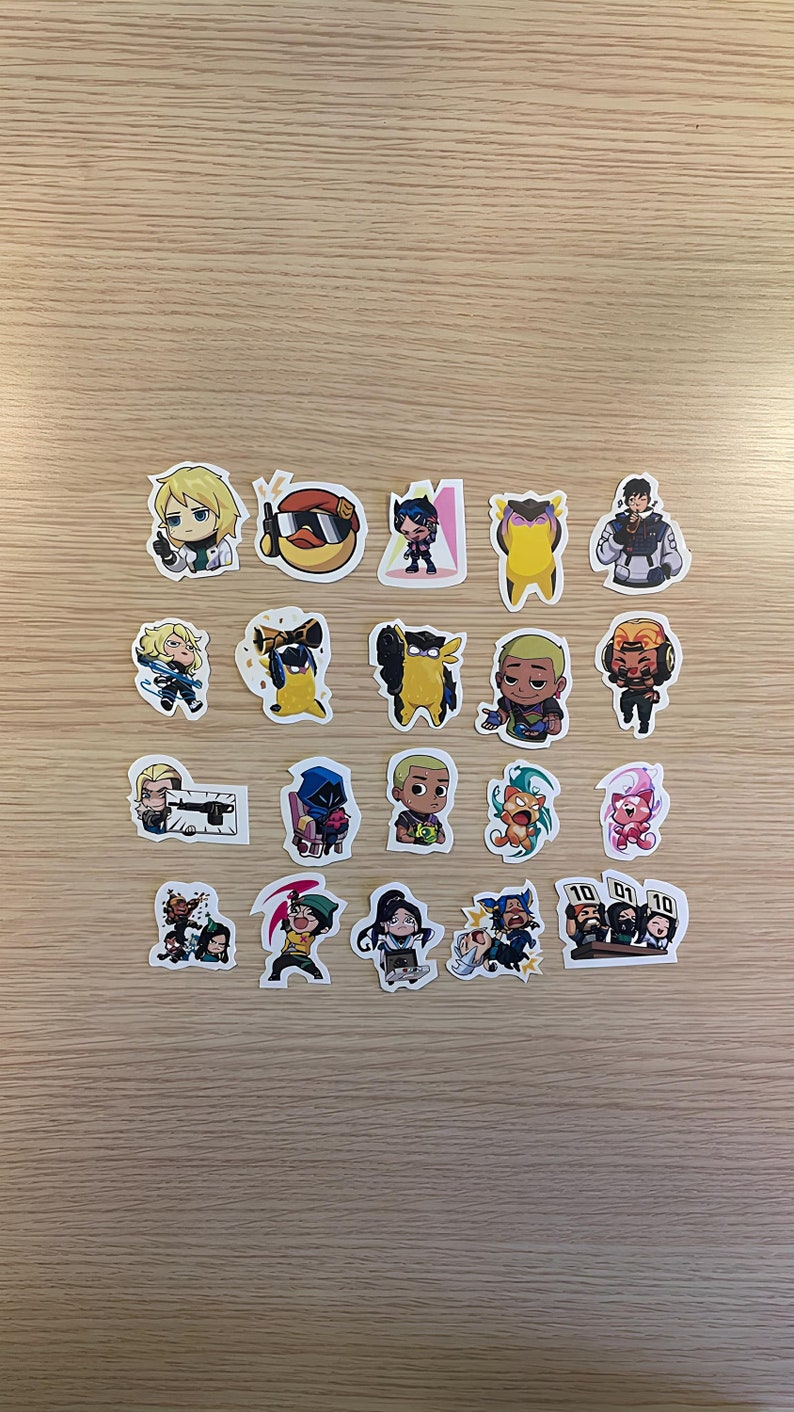 Valorant Stickers , Valorant Sticker Set , Valorant Agents Matte ...