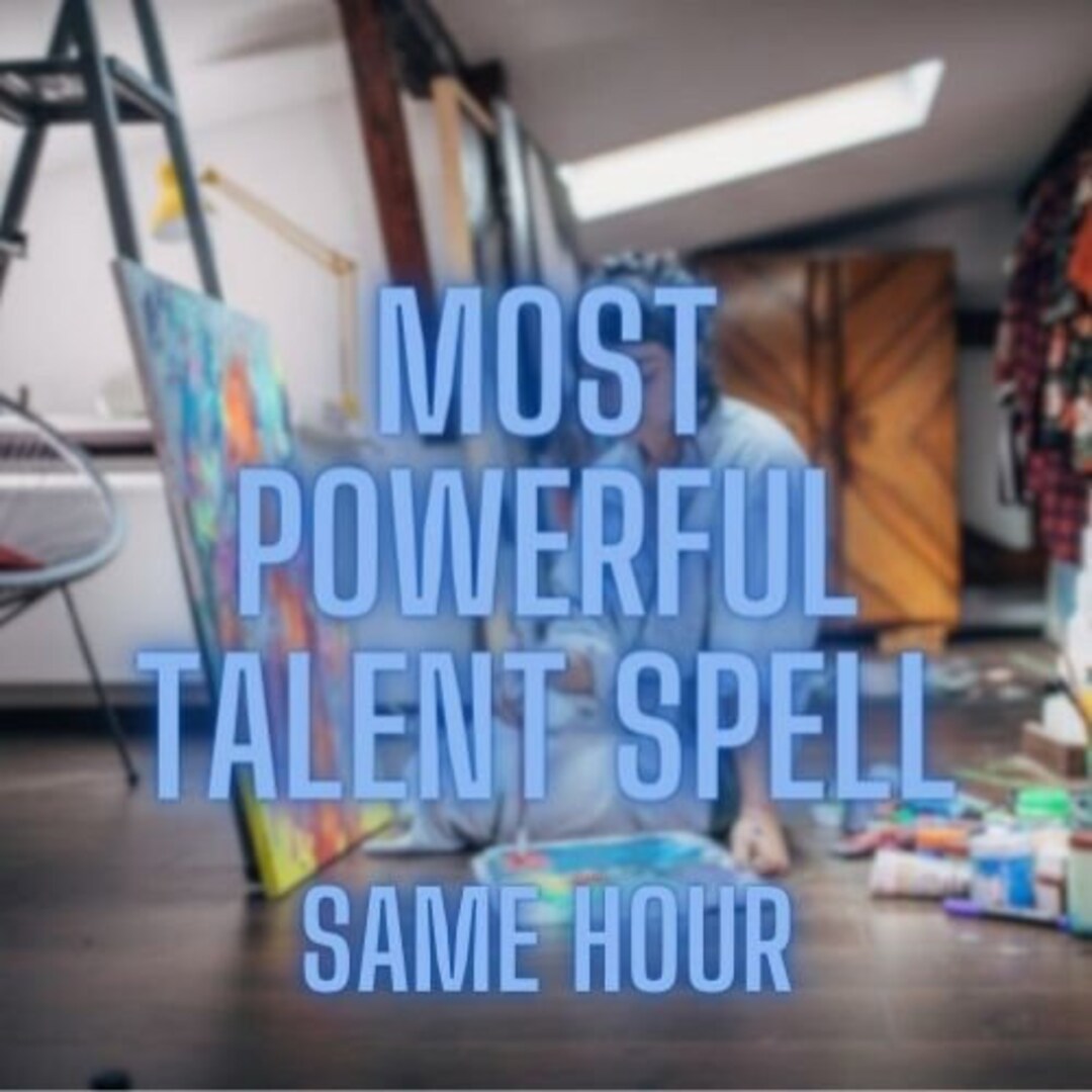 SAME HOUR Increase Your Talent Spell Be Talented Spell Fast Results - Etsy