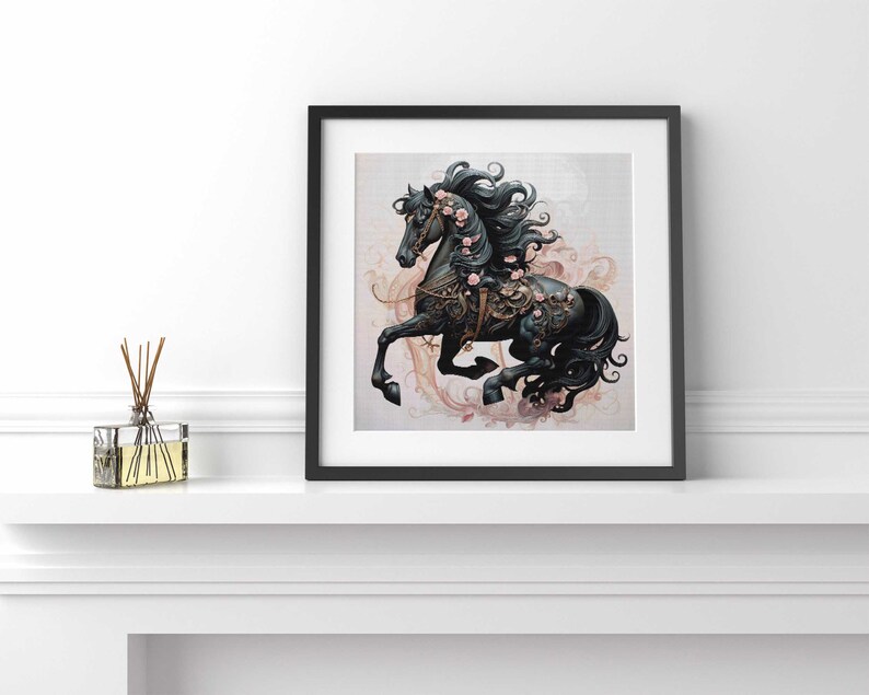 Carousel Horse III Counted Cross Stitch Pattern Instant PDF Download ...