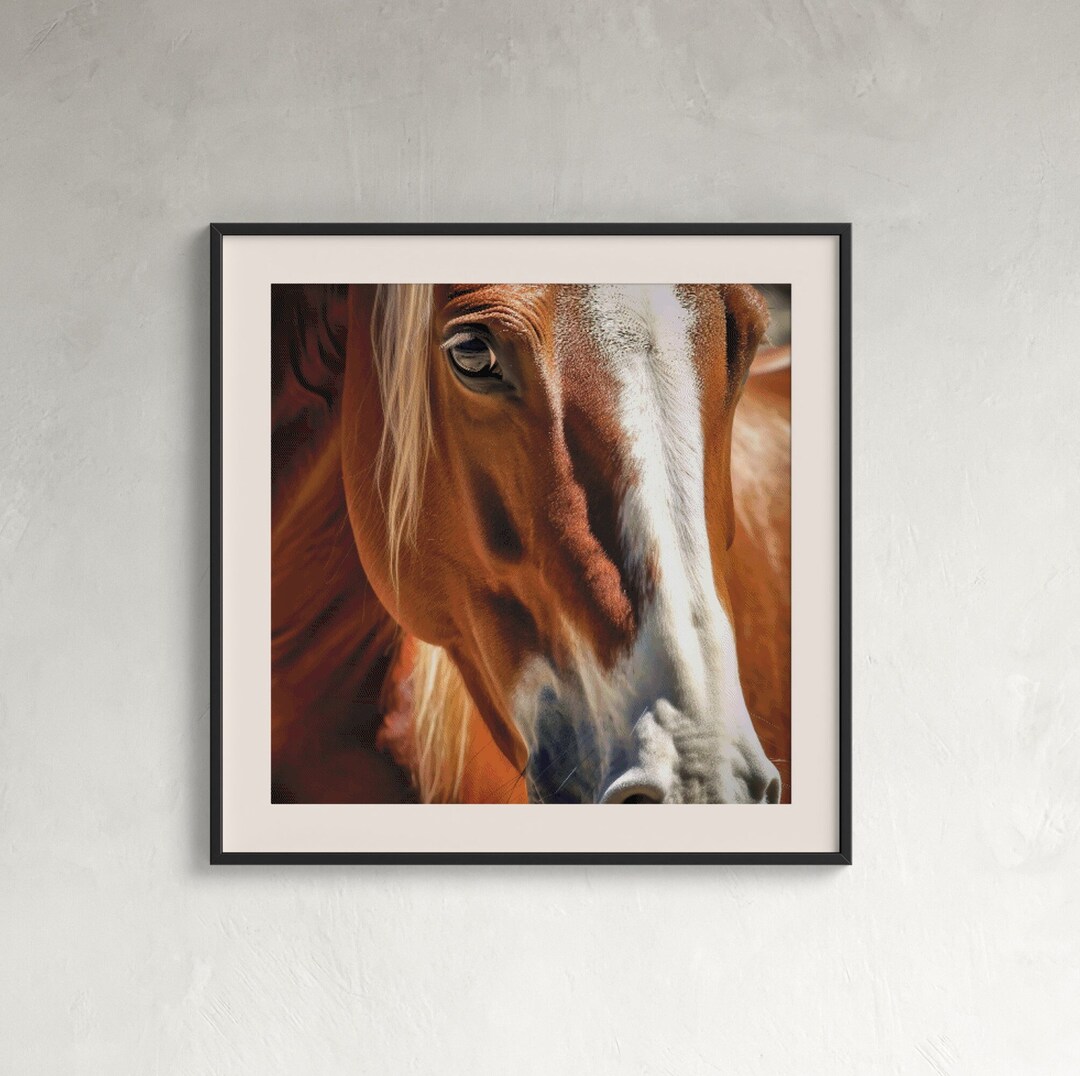 Copper Stallion Cross Stitch Pattern Instant PDF Download Equine Cross ...
