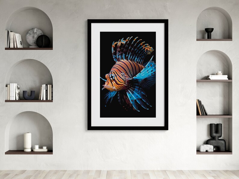 Lion Fish I Counted Cross Stitch Pattern Instant PDF Download Brilliant ...