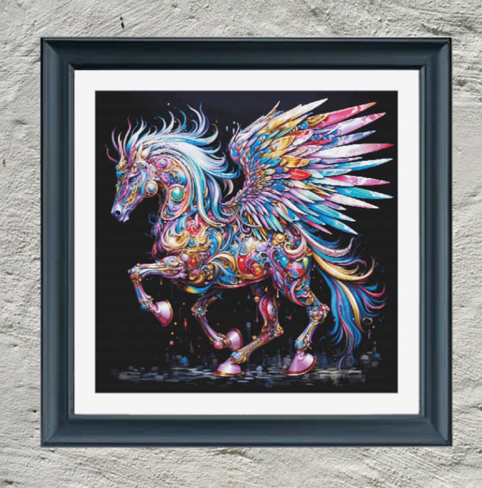 Pegasus Cross Stitch Pattern Instant Download Pegasus Urban Cross ...