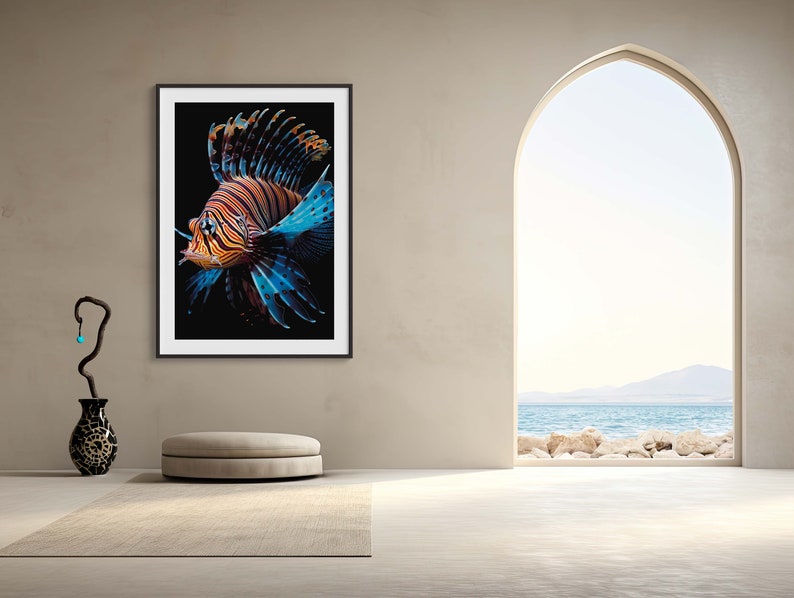 Lion Fish I Counted Cross Stitch Pattern Instant PDF Download Brilliant ...