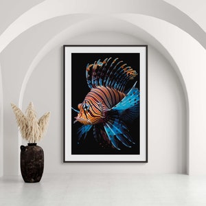 Lion Fish I Counted Cross Stitch Pattern Instant PDF Download Brilliant ...