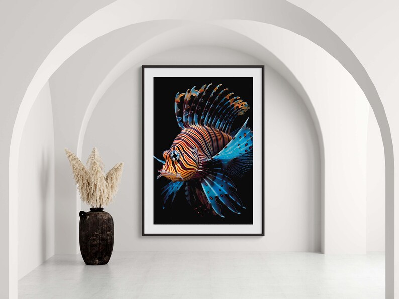Lion Fish I Counted Cross Stitch Pattern Instant PDF Download Brilliant ...