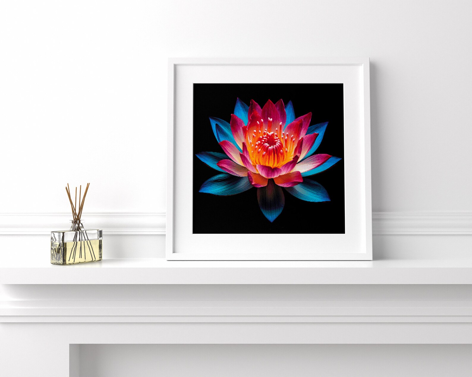 Lotus Flower Digital Cross Stitch Pattern Instant PDF Download Gorgeous ...