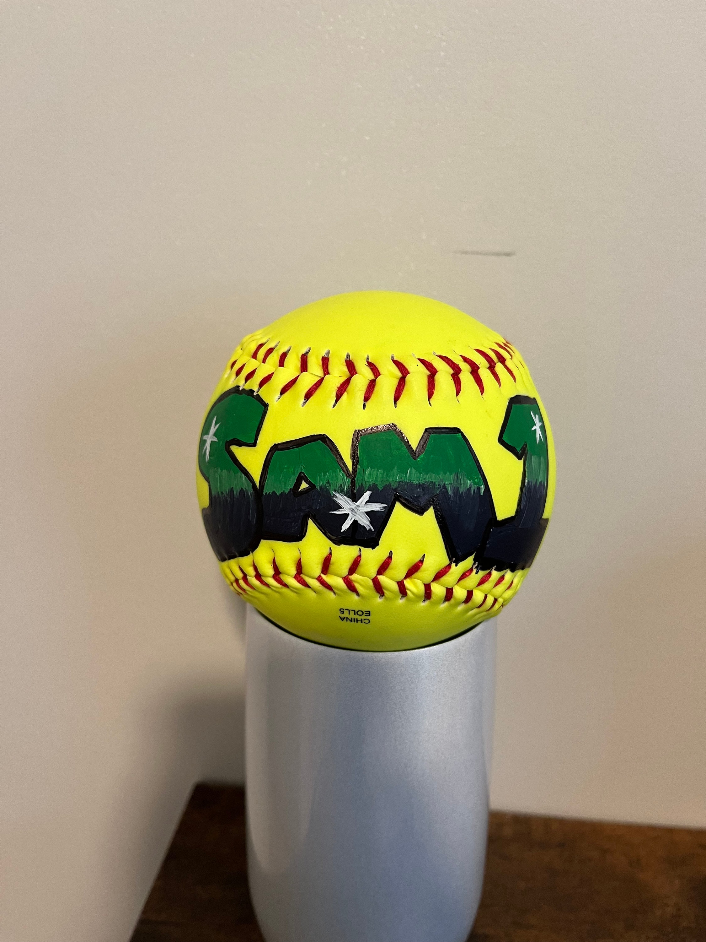 Hand Painted Softballs - Etsy