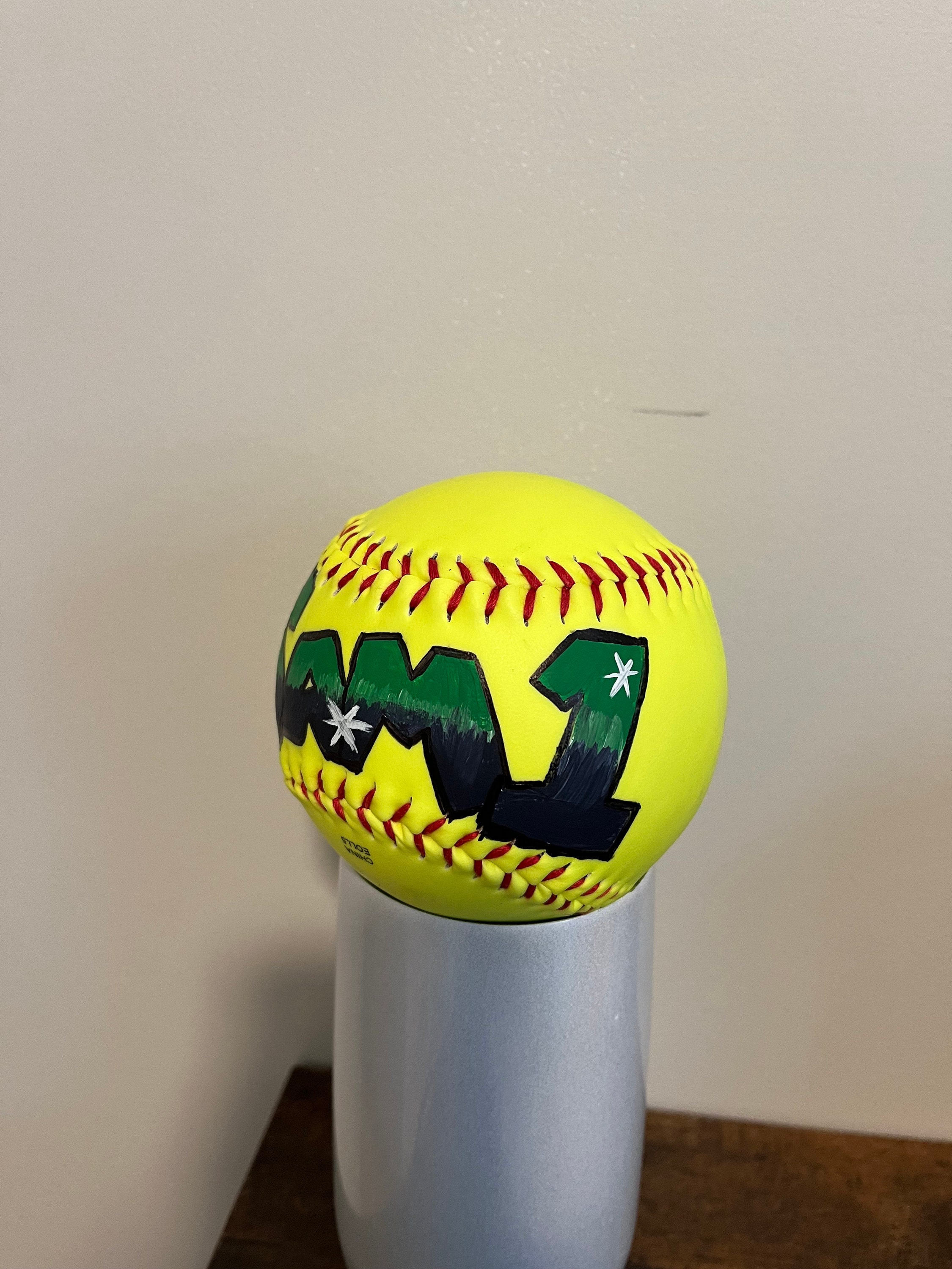 Hand Painted Softballs - Etsy