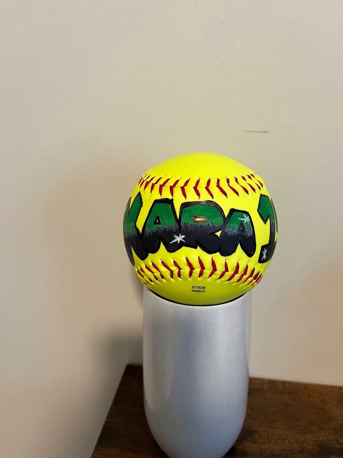 Hand Painted Softballs - Etsy