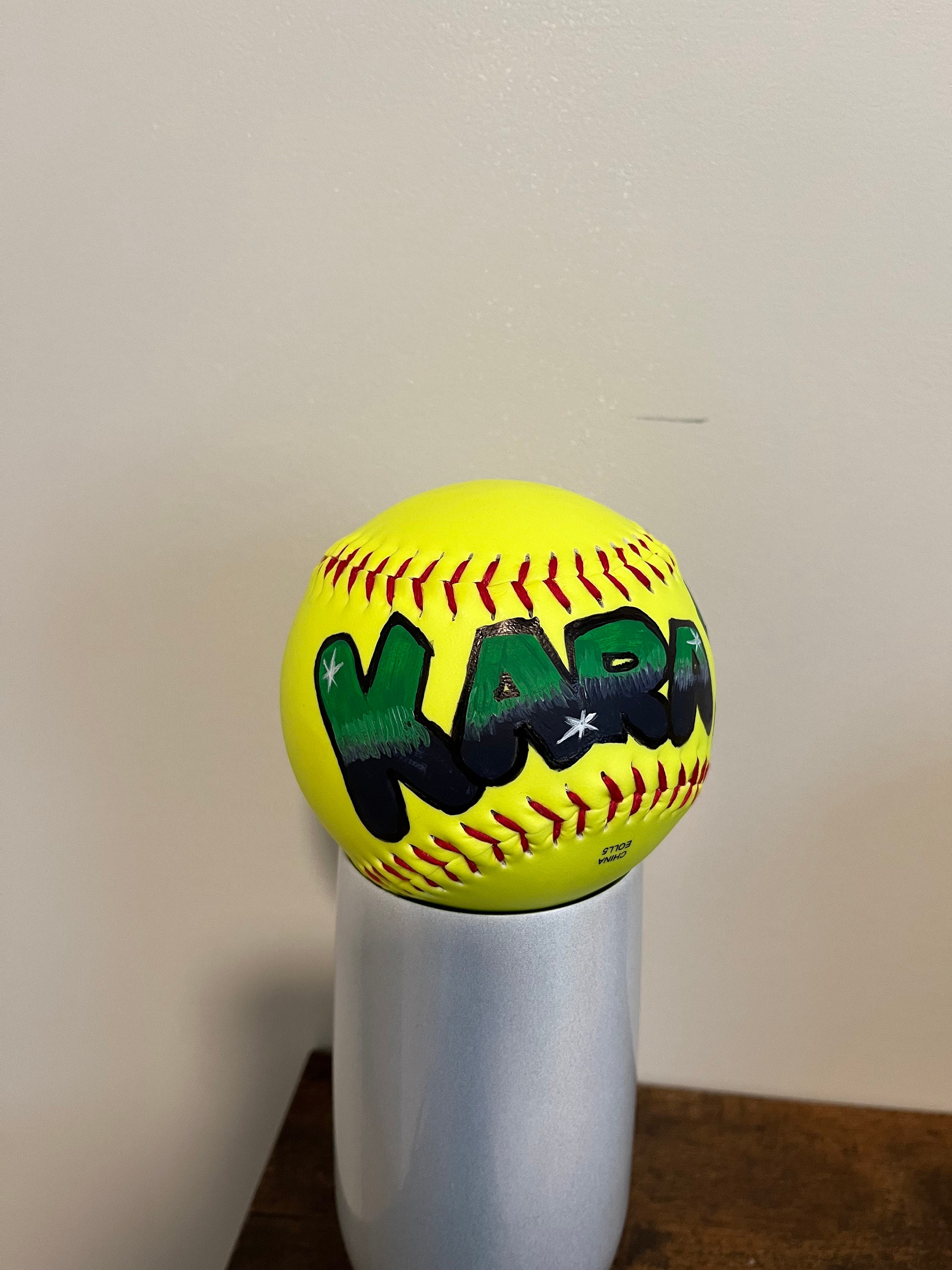 Hand Painted Softballs - Etsy