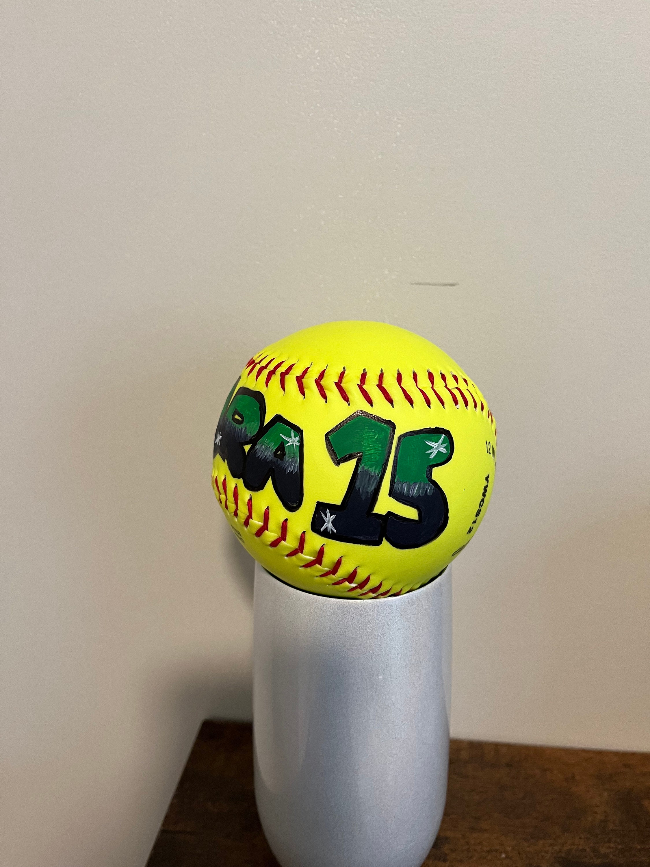 Hand Painted Softballs - Etsy