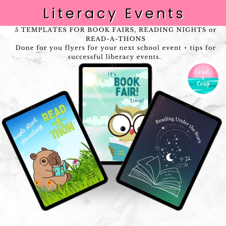 Editable PTA Templates, Canva Templates, Education, Literacy, School ...