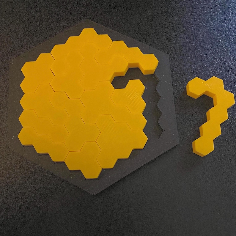 3D Printed Honeycomb Puzzle - Unique Brain Teaser and Mind Game ...
