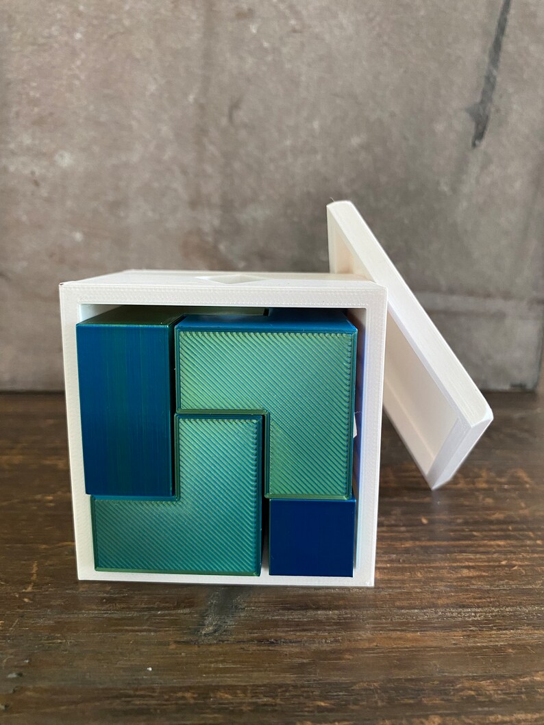 Unlock the Mystery: 3D Printed Puzzle Box Perfect Desktop Toy - Etsy