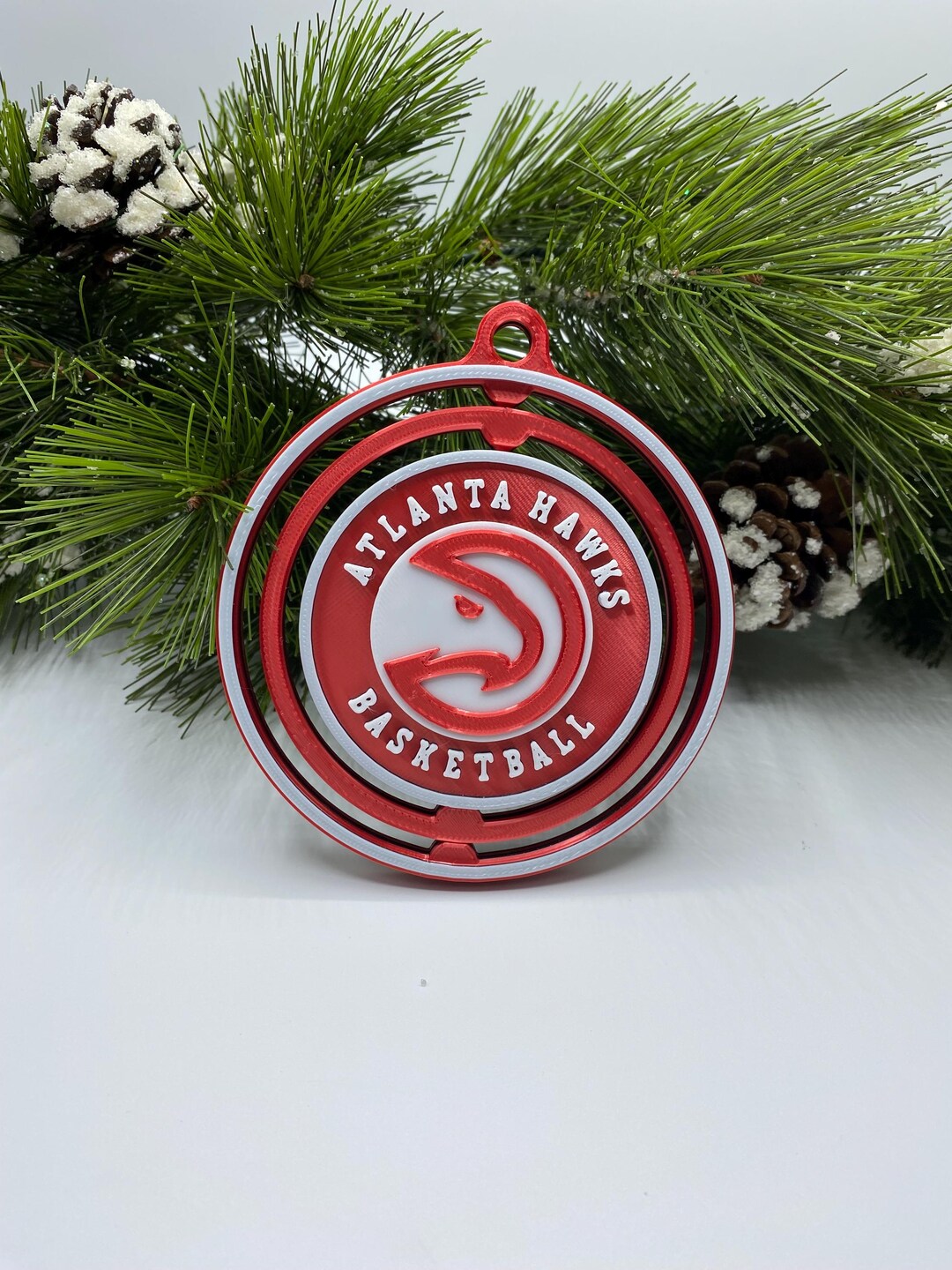 Atlanta Hawks Spinning Christmas Ornament – NBA Holiday Décor for Tree ...