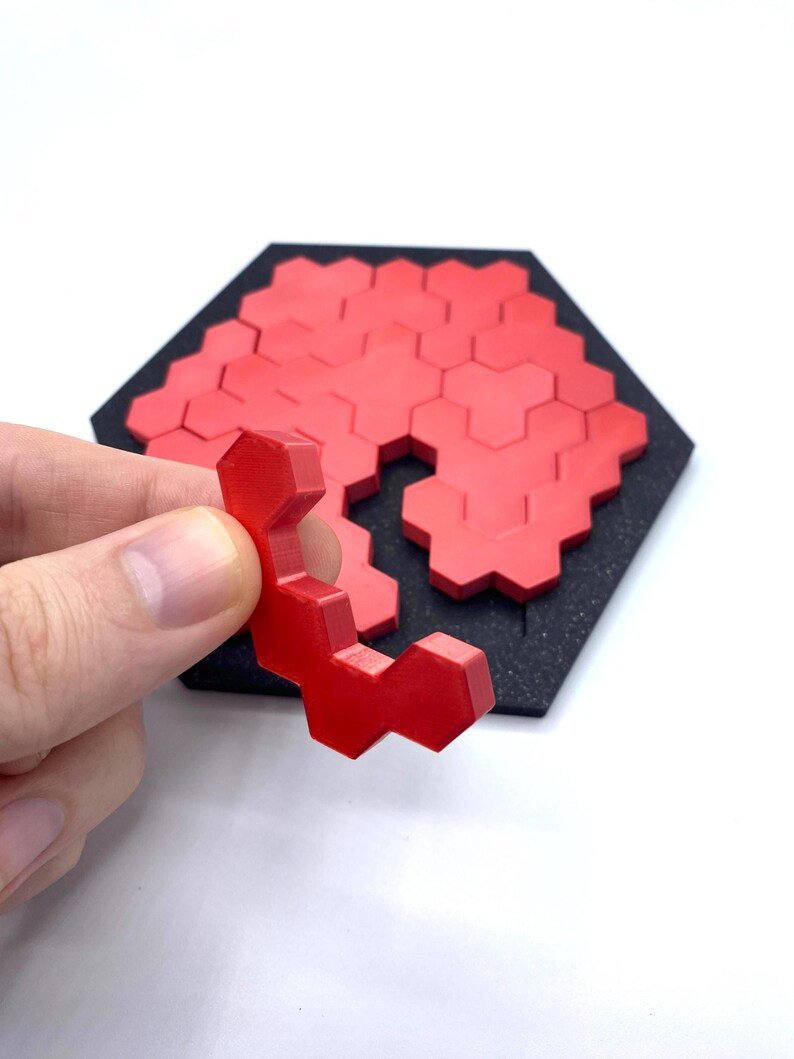 3D Printed Honeycomb Puzzle - Unique Brain Teaser and Mind Game ...
