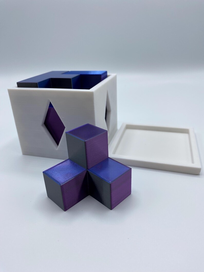 Unlock the Mystery: 3D Printed Puzzle Box Perfect Desktop Toy - Etsy