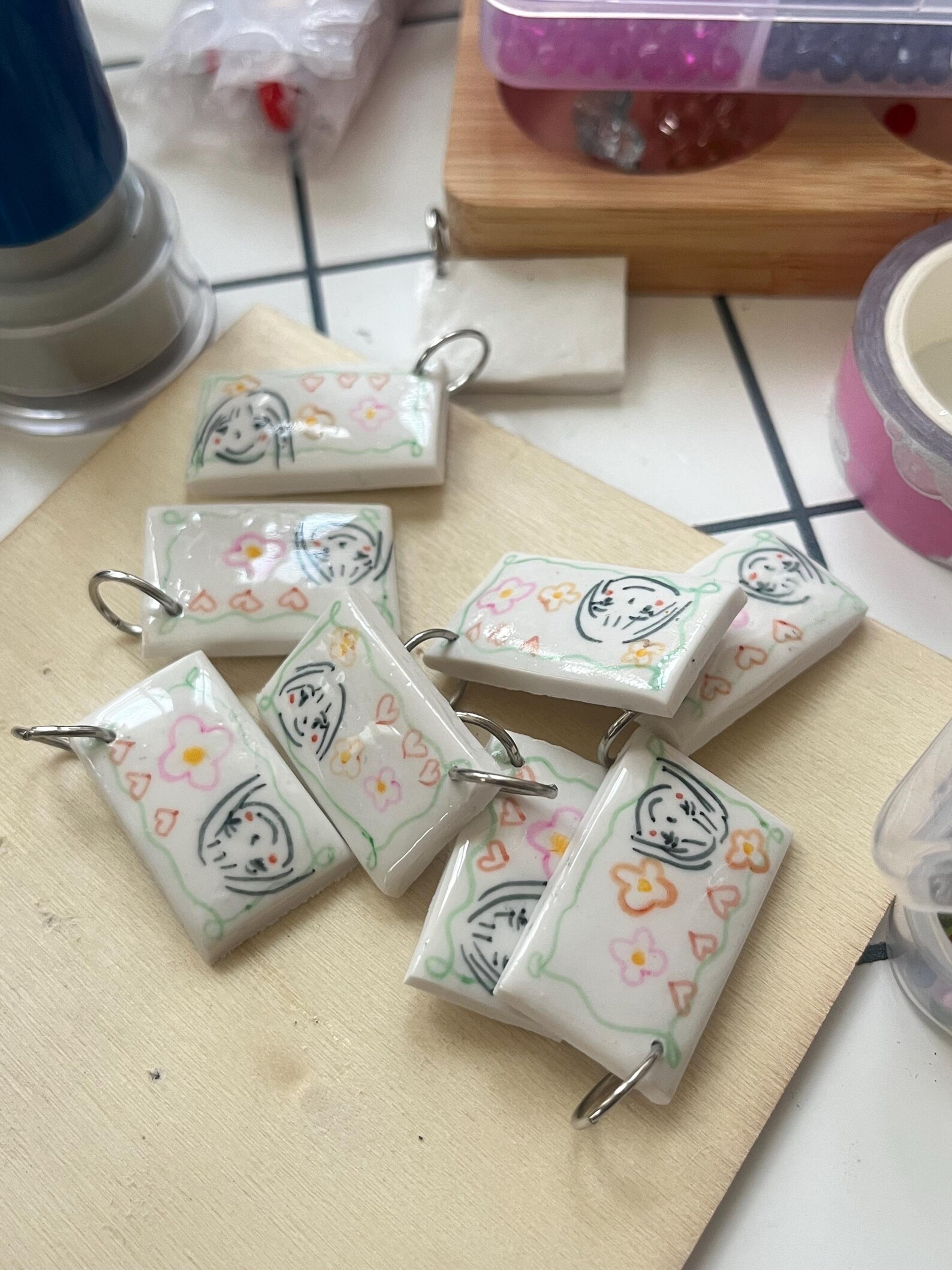 Chihiro Ghibli Inspired Beaded Phone Charm - Etsy