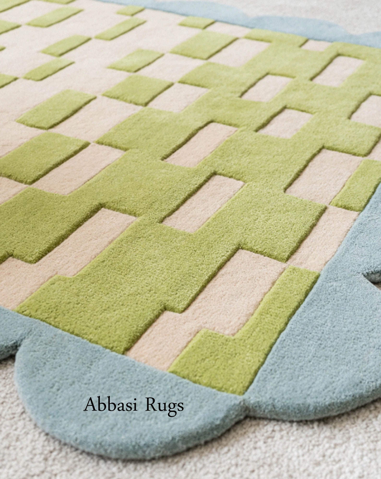 Cocktail Handmade Area Rug, 100% NZ Wool Cotton With Back, Rugs for ...