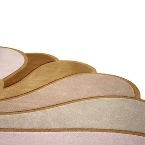 Floral Cut Pile Luxury Handmade Rugs 100% Pure Woolen Area Rug for ...