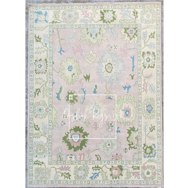 Pink Oushak Rug - Etsy