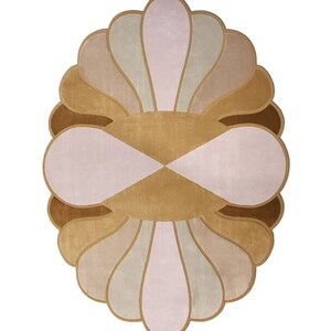 Floral Cut Pile Luxury Handmade Rugs 100% Pure Woolen Area Rug for ...