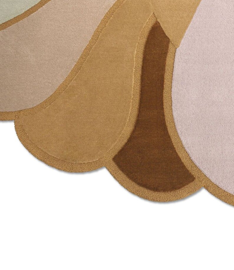 Floral Cut Pile Luxury Handmade Rugs 100% Pure Woolen Area Rug for ...