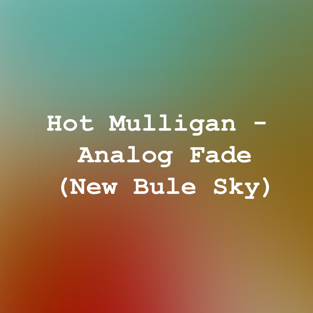 Hot Mulligan - Analog Fade (new Bule Sky) - Guitar Tab - Etsy