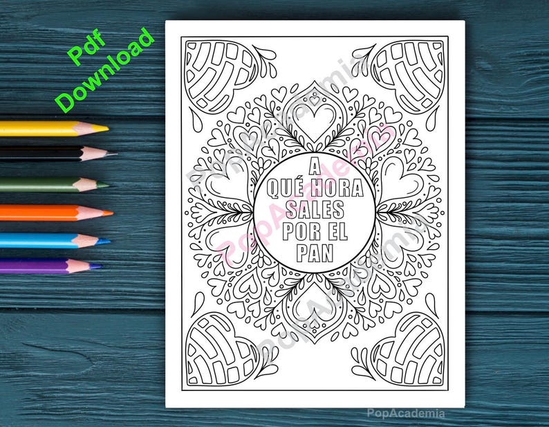 Spanish Sayings, 3 Coloring Pages, Printable Pdf/ 3 Páginas De Colorear ...