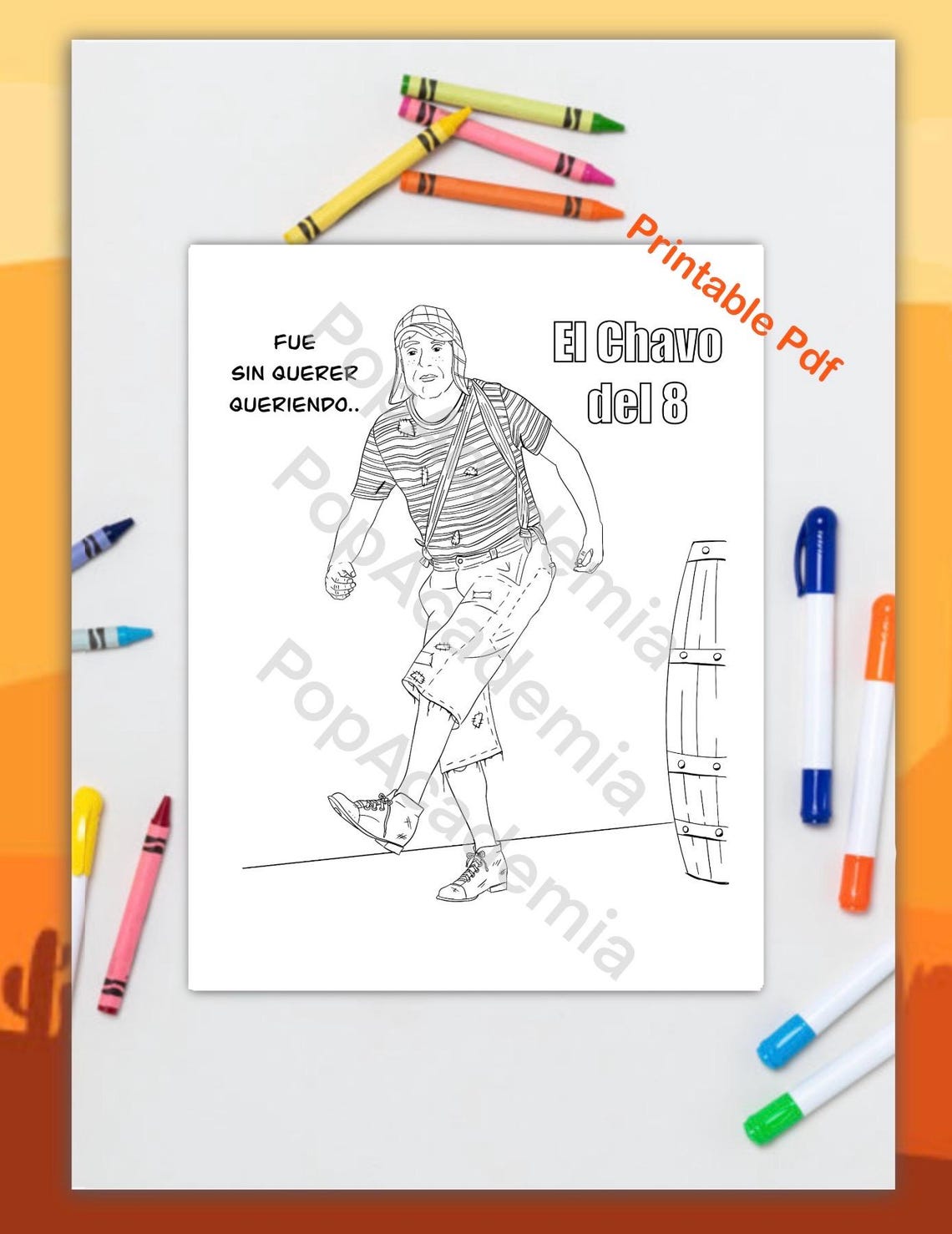 El Chapulín Colorado, El Chavo, El Chompiras, 3 Coloring Pages ...